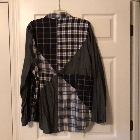 Westbound | Tops | Westbound Color Block Flannelcotton Button Down S ...